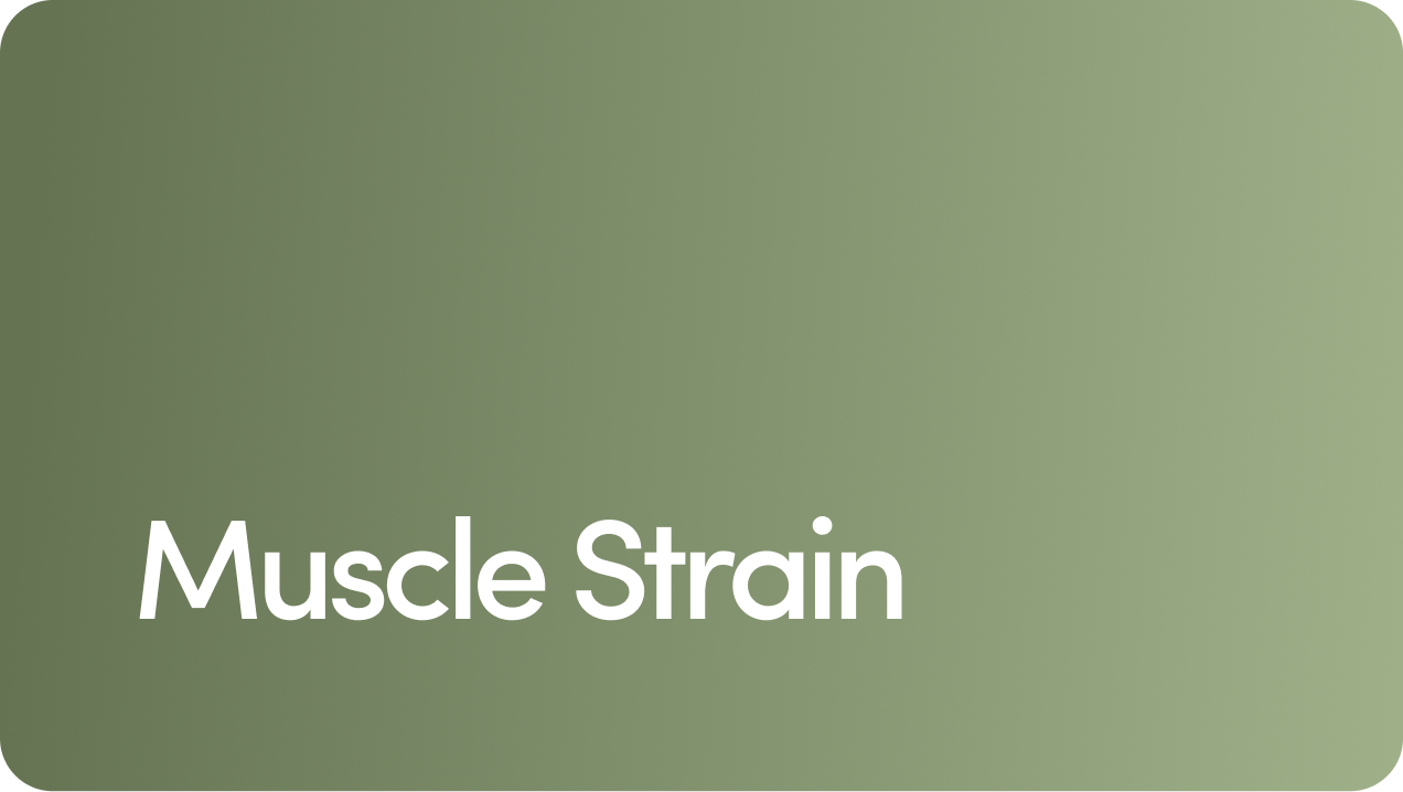 Muscle Strain | Take Care by Hers